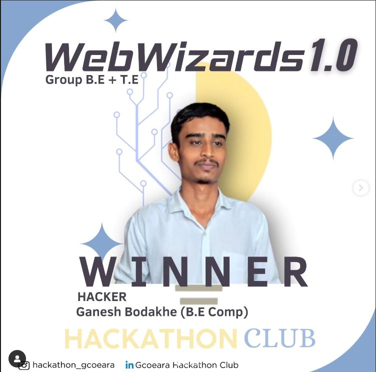 Ganesh Bodakhe on LinkedIn: #hackathon #webdevelopment #html #css # ... Ganesh Bodakhe on LinkedIn: #hackathon #webdevelopment #html #css # ...