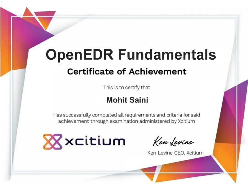 Mohit Saini on LinkedIn: #edr Mohit Saini on LinkedIn: #edr