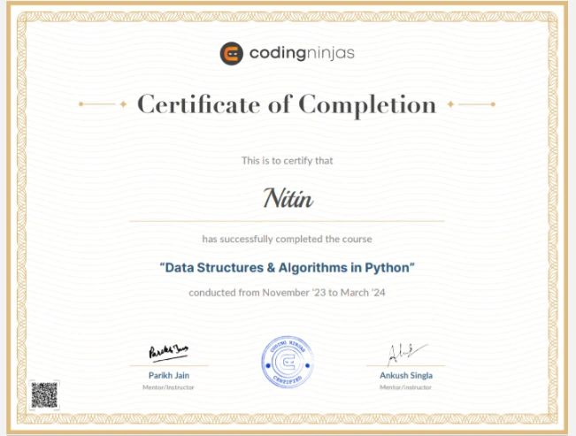nitin verma on LinkedIn: #codingninja #dsa #codingninja #codingjourney ... nitin verma on LinkedIn: #codingninja #dsa #codingninja #codingjourney ...