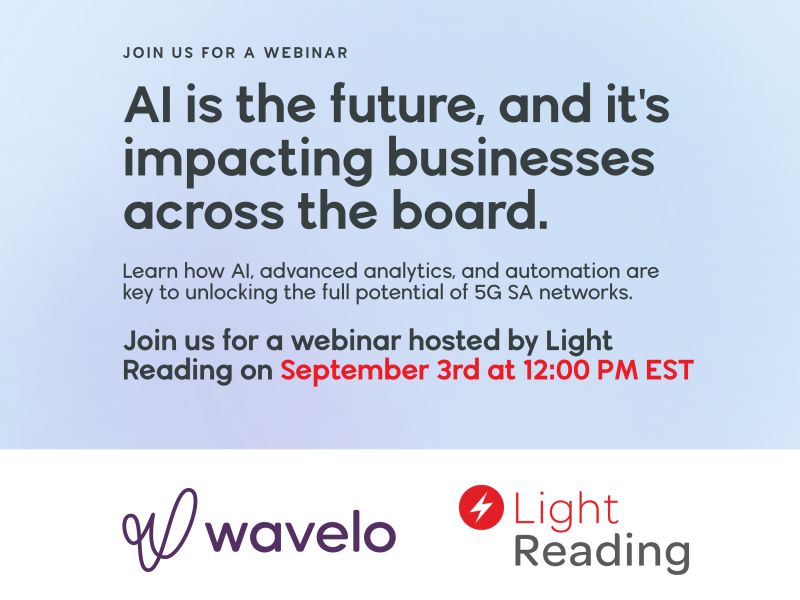 Wavelo on LinkedIn: #5g #ai #analytics #automation #webinar Wavelo on LinkedIn: #5g #ai #analytics #automation #webinar