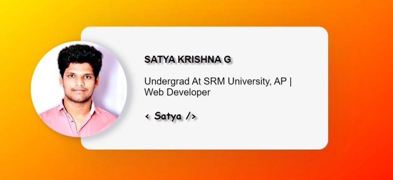 Satya Krishna Gatti on LinkedIn: #html #css #webdevelopment Satya Krishna Gatti on LinkedIn: #html #css #webdevelopment