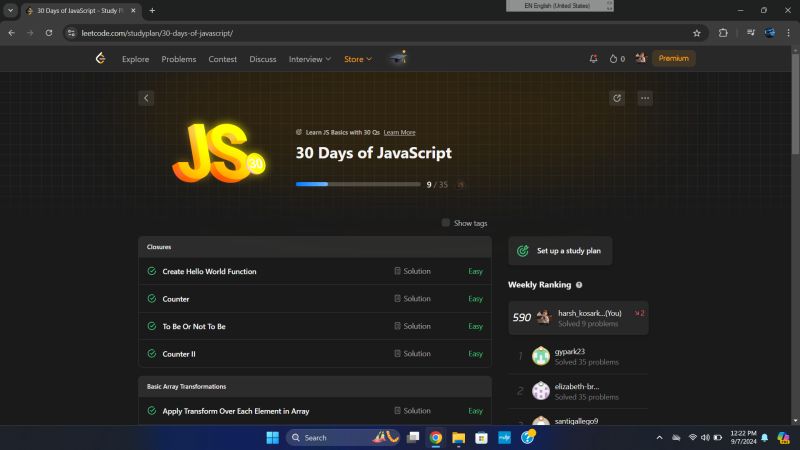 Harsh Kosarkar on LinkedIn: #30daysofjavascript #javascript #leetcode # ... Harsh Kosarkar on LinkedIn: #30daysofjavascript #javascript #leetcode # ...