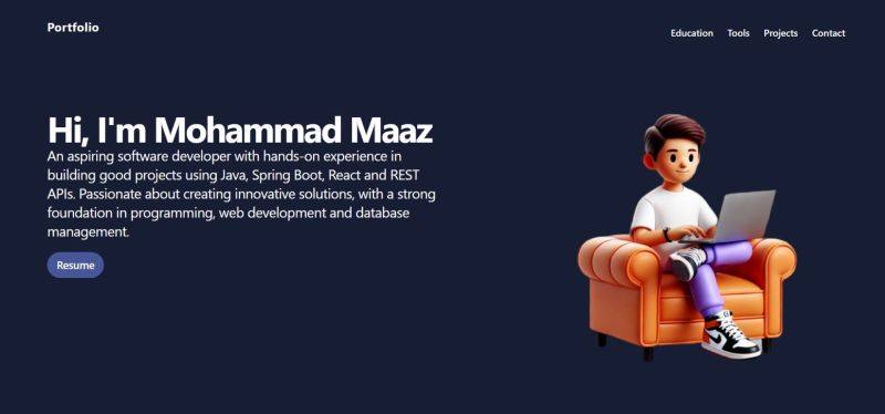 Mohammad Maaz 🏅 on LinkedIn: #portfolio #react #vite #tailwindcss # ... Mohammad Maaz 🏅 on LinkedIn: #portfolio #react #vite #tailwindcss # ...