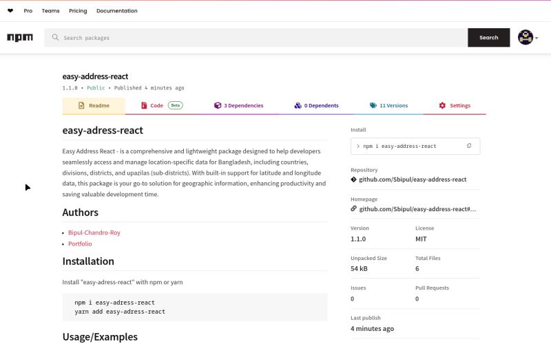 Bipul Chandro Roy on LinkedIn: #npm #react #nextjs #opensource # ... Bipul Chandro Roy on LinkedIn: #npm #react #nextjs #opensource # ...