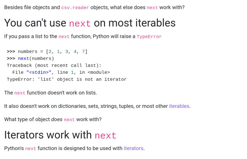 Trey Hunner on LinkedIn: Python's next() function Trey Hunner on LinkedIn: Python's next() function