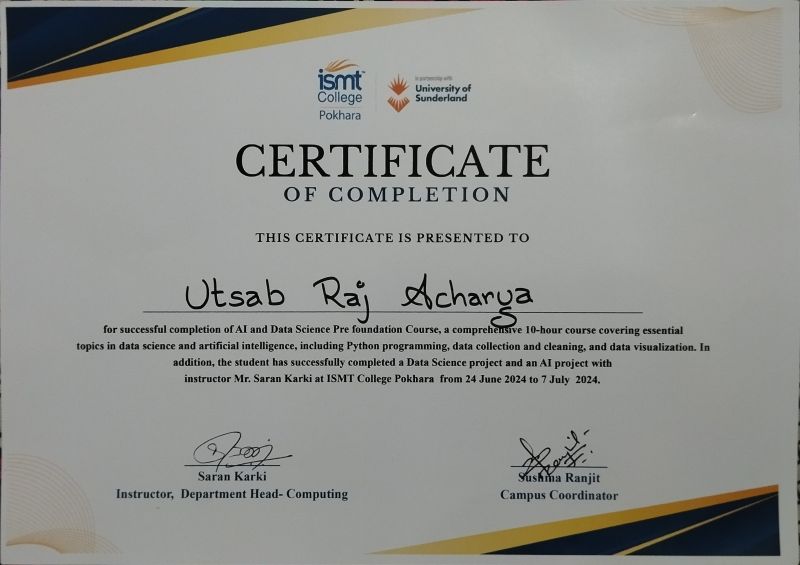 Utsab Acharya on LinkedIn: #datascience #artificialintelligence # ... Utsab Acharya on LinkedIn: #datascience #artificialintelligence # ...