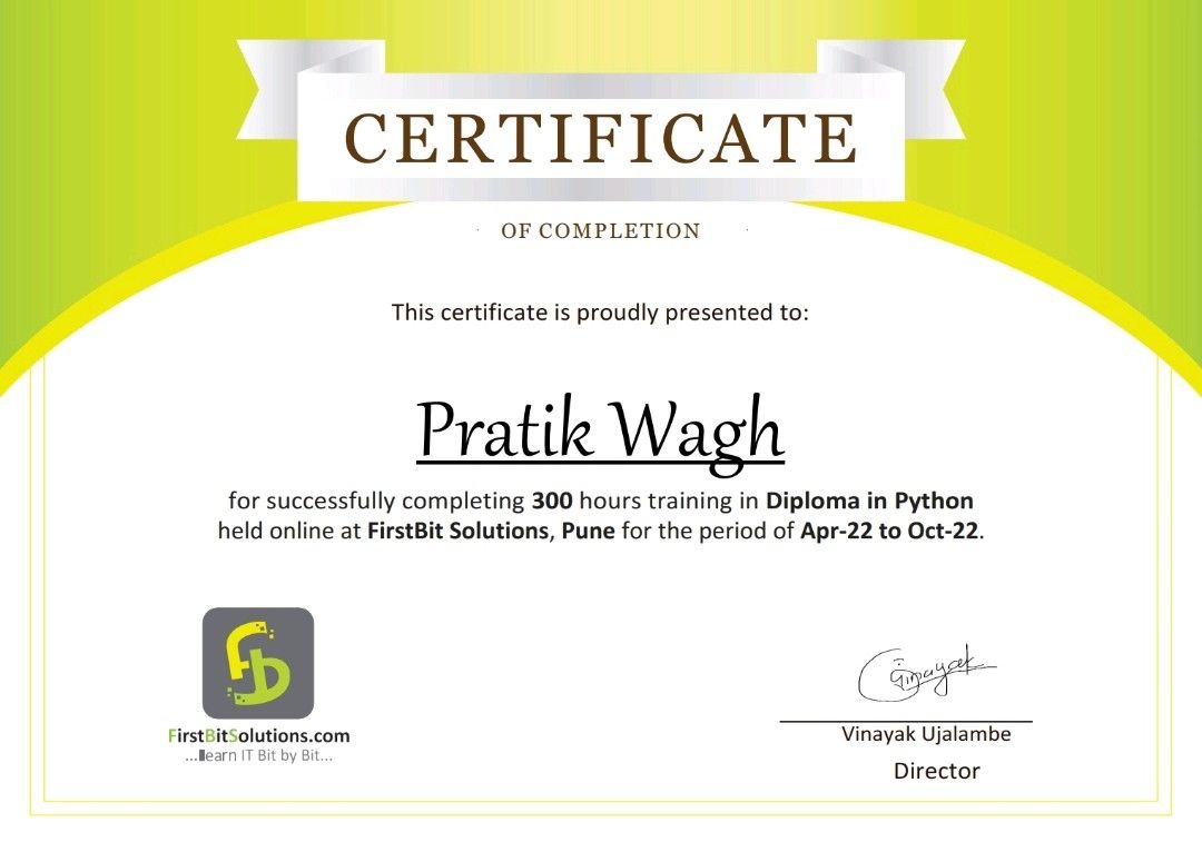 Pratik Wagh on LinkedIn: #python #pythonprogramming #pythondeveloper # ... Pratik Wagh on LinkedIn: #python #pythonprogramming #pythondeveloper # ...