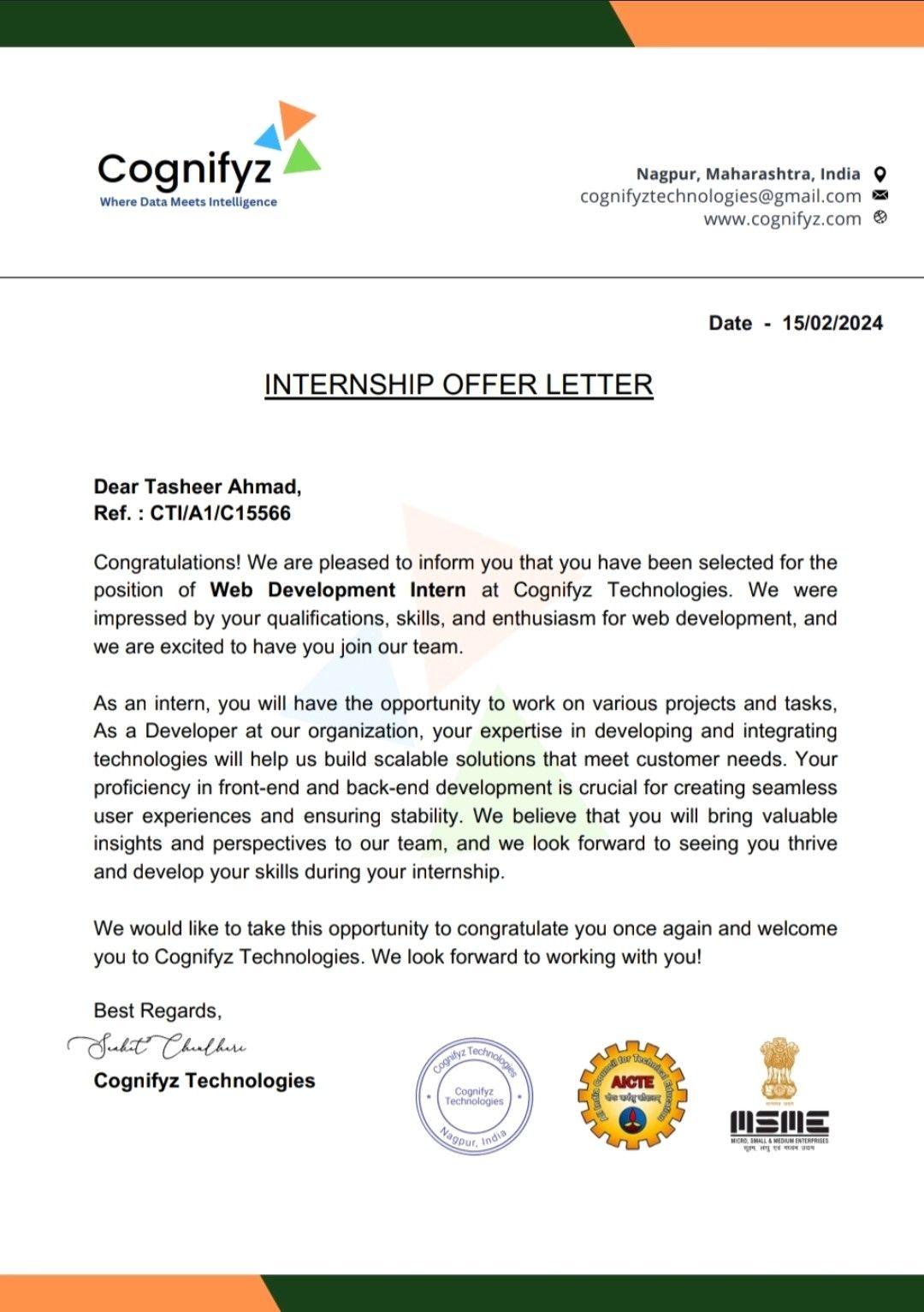 Tasheer Ahmad on LinkedIn: #connections #internship #webdev #cognifyz # ... Tasheer Ahmad on LinkedIn: #connections #internship #webdev #cognifyz # ...