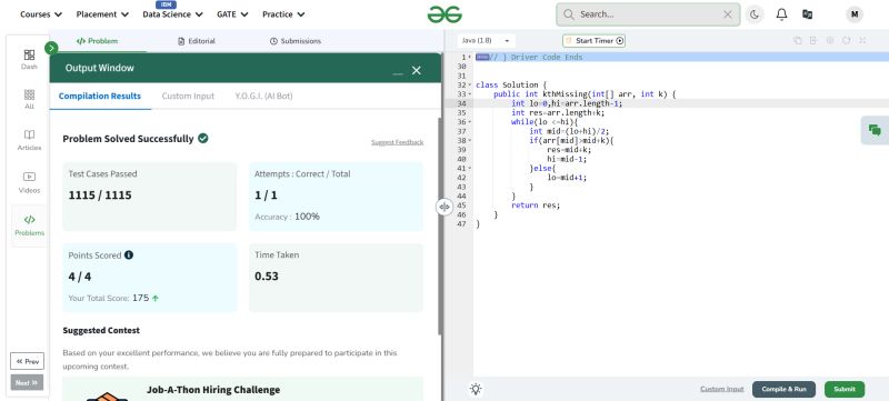 #gfg160 #geekstreak2025 #dsa #day35 #java #binarysearch #problemsolving ... #gfg160 #geekstreak2025 #dsa #day35 #java #binarysearch #problemsolving ...
