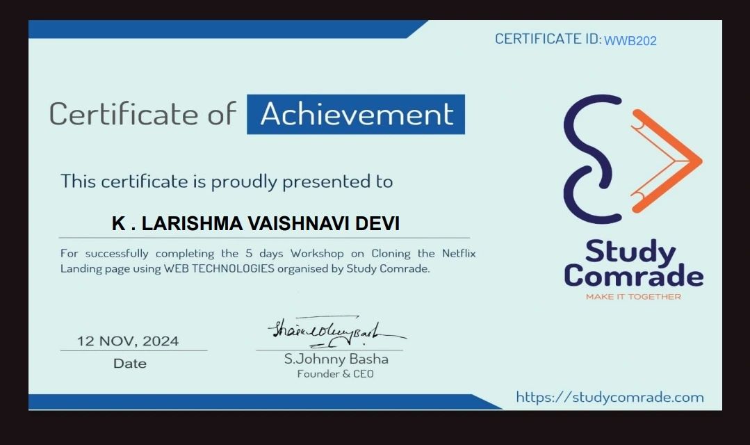 K. Larishma Vaishnavi Devi on LinkedIn: #webdevelopment #codingjourney ... K. Larishma Vaishnavi Devi on LinkedIn: #webdevelopment #codingjourney ...