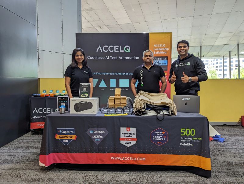 Shriram Krishnan on LinkedIn: All set at the ACCELQ booth at Testing ... Shriram Krishnan on LinkedIn: All set at the ACCELQ booth at Testing ...