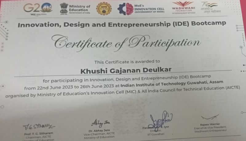 khushi Deulkar on LinkedIn: #ministerofeducation #aicte #iitguwahati # ... khushi Deulkar on LinkedIn: #ministerofeducation #aicte #iitguwahati # ...