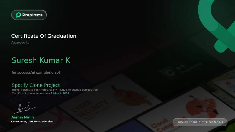 Suresh Kumar.K on LinkedIn: #spotifyclone #webdevelopment # ... Suresh Kumar.K on LinkedIn: #spotifyclone #webdevelopment # ...