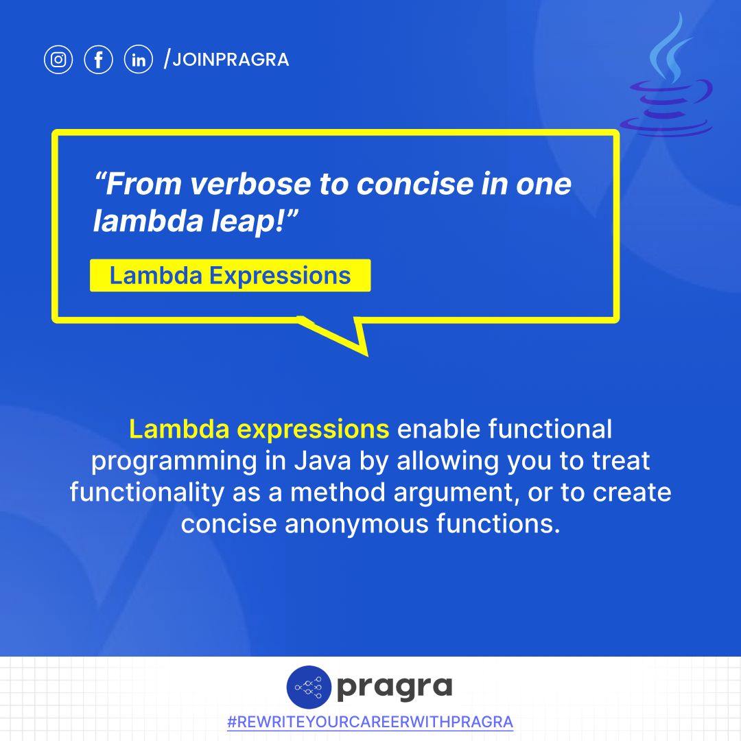 Pragra on LinkedIn: #java #javatech #javalanguage #javaprogramming Pragra on LinkedIn: #java #javatech #javalanguage #javaprogramming