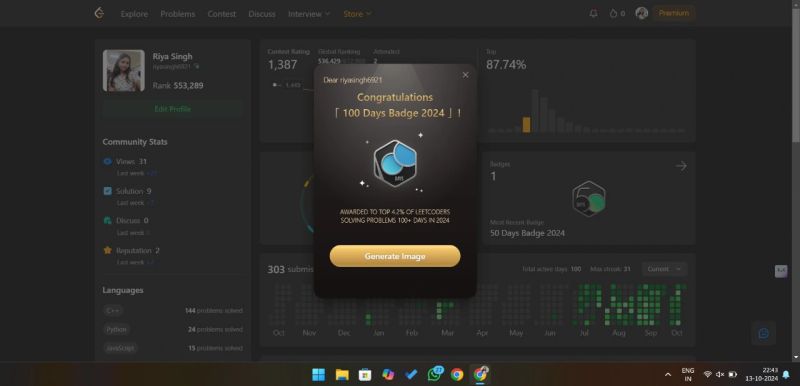 Riya Singh on LinkedIn: #100daysofcode #leetcodechallenge # ... Riya Singh on LinkedIn: #100daysofcode #leetcodechallenge # ...