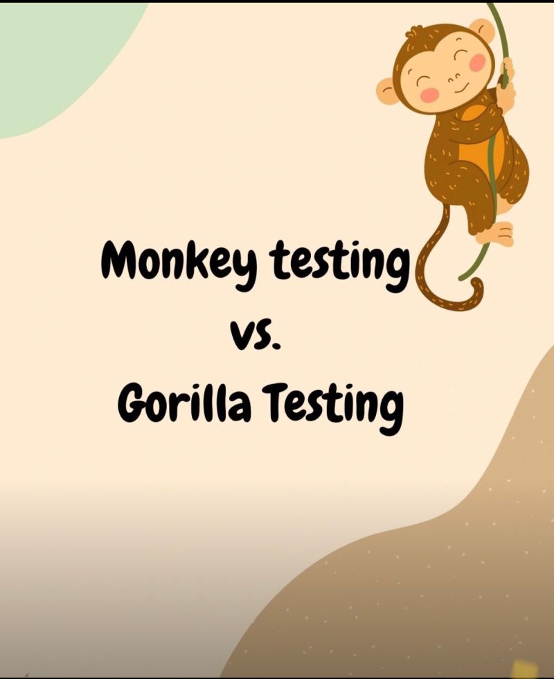 Monkey Testing 🐒 Vs Gorilla Testing 🦍 | Muhammad Usman Monkey Testing 🐒 Vs Gorilla Testing 🦍 | Muhammad Usman