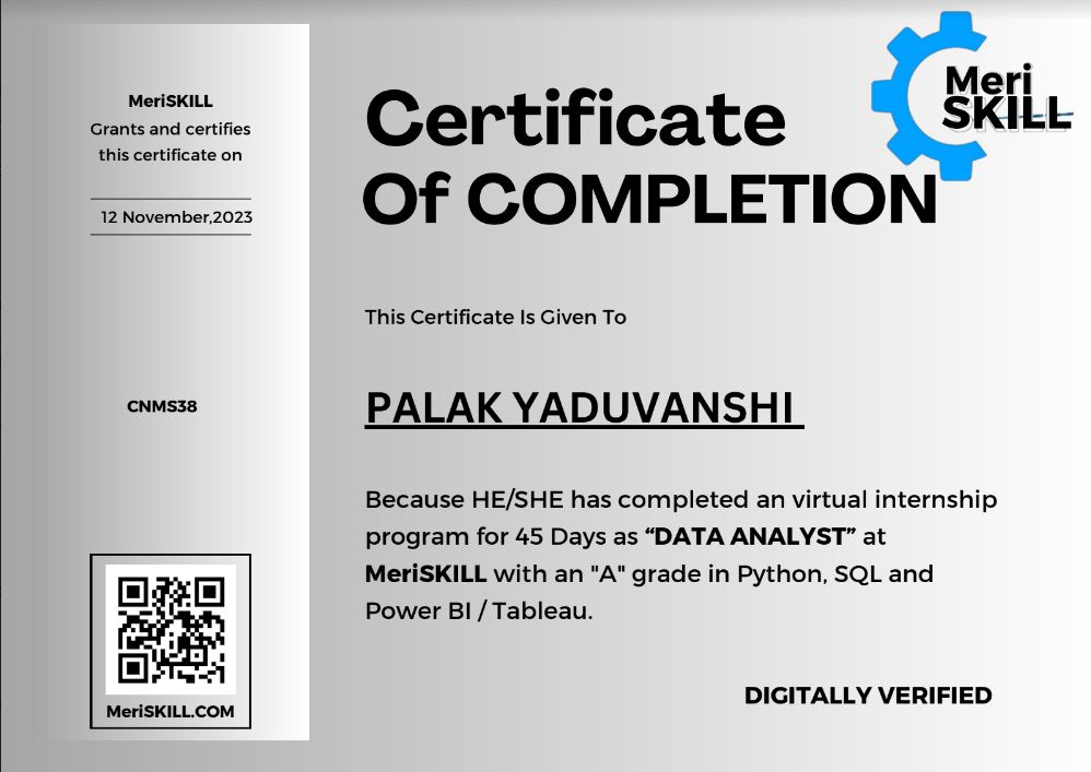 Palak Yaduvanshi on LinkedIn: #dataanalyst #dataanalytics #python #sql ... Palak Yaduvanshi on LinkedIn: #dataanalyst #dataanalytics #python #sql ...