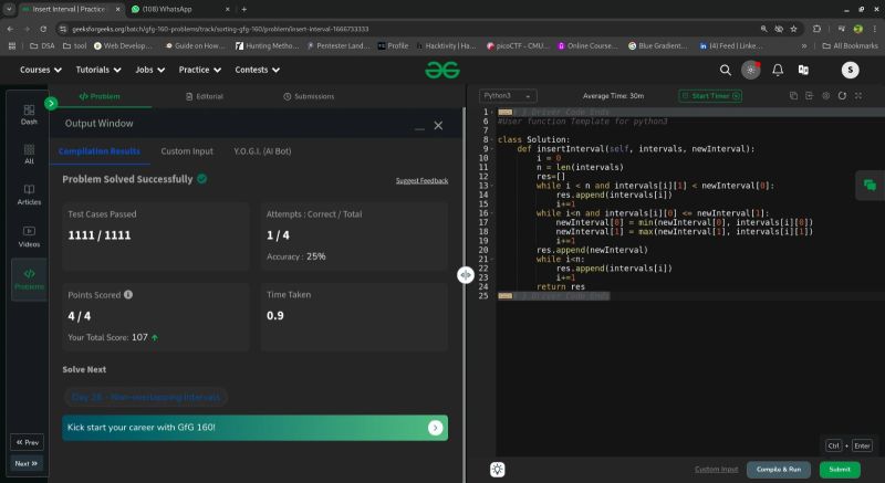 Subadevan C on LinkedIn: Day 25/160 of GeeksforGeeks DSA Challenge ... Subadevan C on LinkedIn: Day 25/160 of GeeksforGeeks DSA Challenge ...