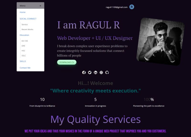 RAGUL R on LinkedIn: #portfolio #webdevelopment #webdesign #github # ... RAGUL R on LinkedIn: #portfolio #webdevelopment #webdesign #github # ...
