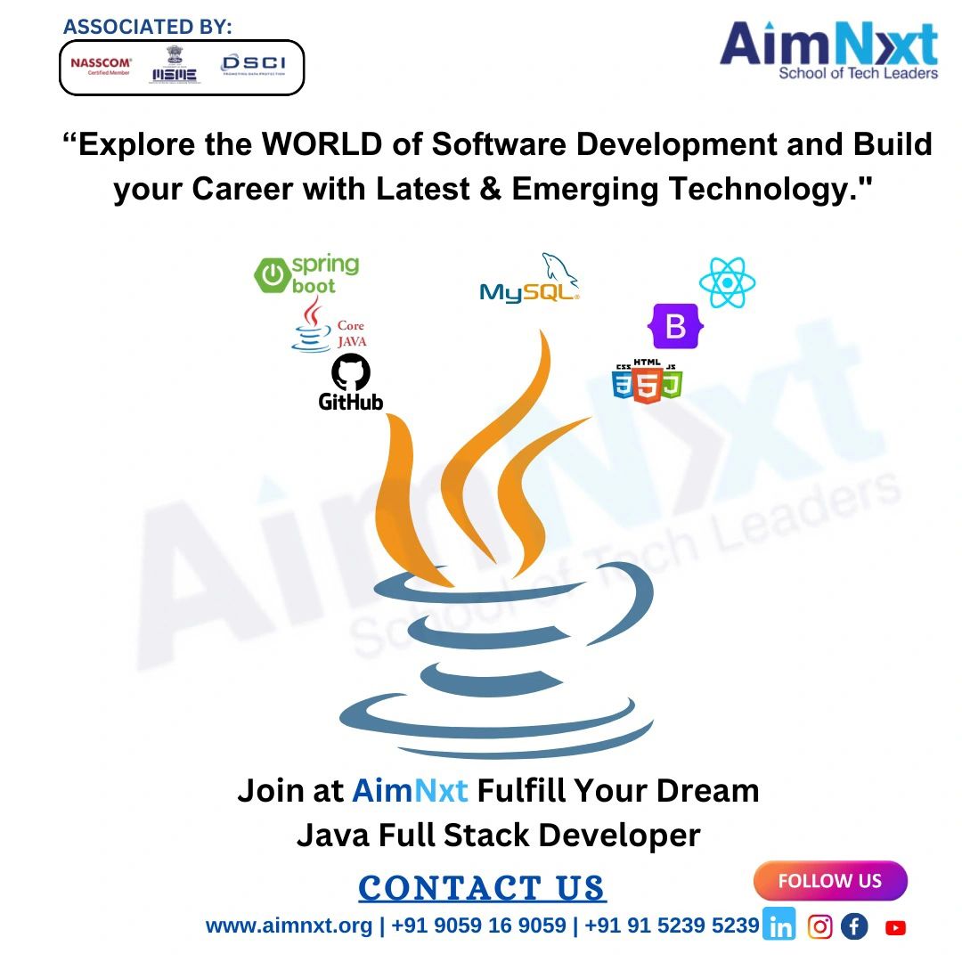 AimNxt EdTech on LinkedIn: #java #programming #coding #learnjava # ... AimNxt EdTech on LinkedIn: #java #programming #coding #learnjava # ...