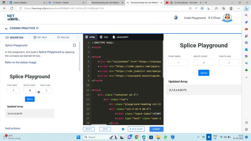 B S Divya Bharathi on LinkedIn: #javascript #coding #codingchallenge # ... B S Divya Bharathi on LinkedIn: #javascript #coding #codingchallenge # ...