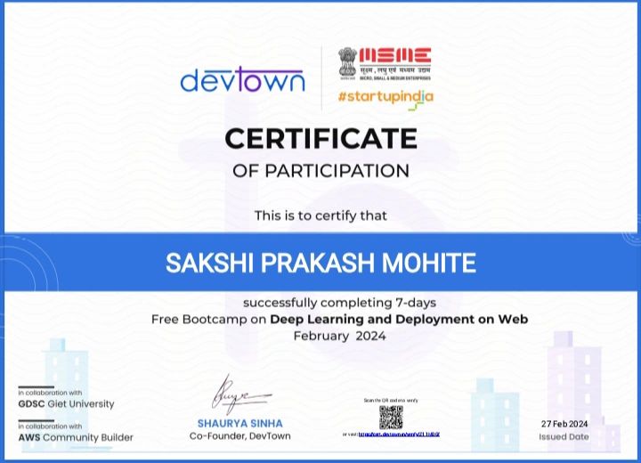 #devtown #bootcamp | Sakshi Mohite #devtown #bootcamp | Sakshi Mohite