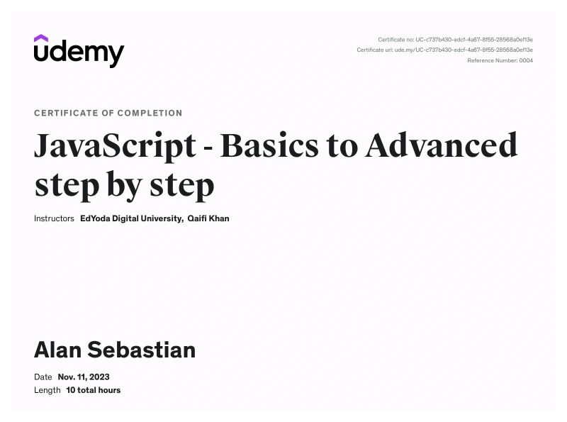 Alan Sebastian on LinkedIn: #javascript #frontenddevelopment #reactjs Alan Sebastian on LinkedIn: #javascript #frontenddevelopment #reactjs