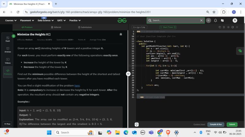 #gfg160 #geeksforgeeks #coding #problemsolving #greedy #cpp #dsa ... #gfg160 #geeksforgeeks #coding #problemsolving #greedy #cpp #dsa ...