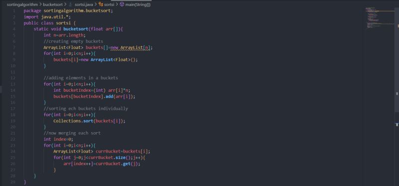 Rohit Gupta on LinkedIn: #100daysofcode #javaprogramming #bucketsort # ... Rohit Gupta on LinkedIn: #100daysofcode #javaprogramming #bucketsort # ...