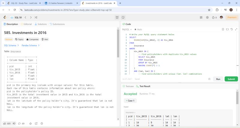 Saleha Parween on LinkedIn: #sql #50days #challenge #leetcode #sql # ... Saleha Parween on LinkedIn: #sql #50days #challenge #leetcode #sql # ...
