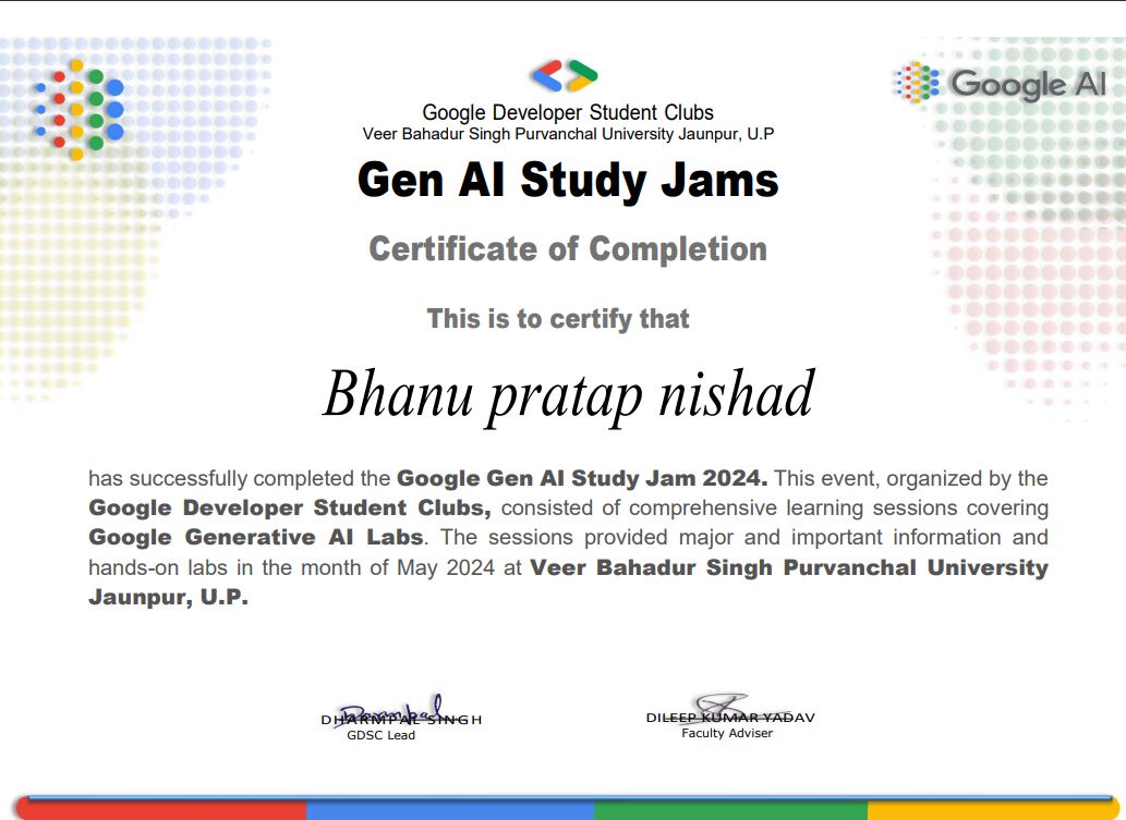 Bhanu Pratap Nishad on LinkedIn: #vbspu #unsiet #genai # ... Bhanu Pratap Nishad on LinkedIn: #vbspu #unsiet #genai # ...
