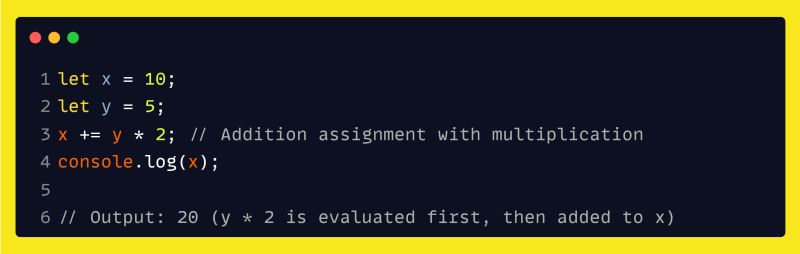 JavaScript: Assignment Operators | Rustcode Web posted on the topic ... JavaScript: Assignment Operators | Rustcode Web posted on the topic ...