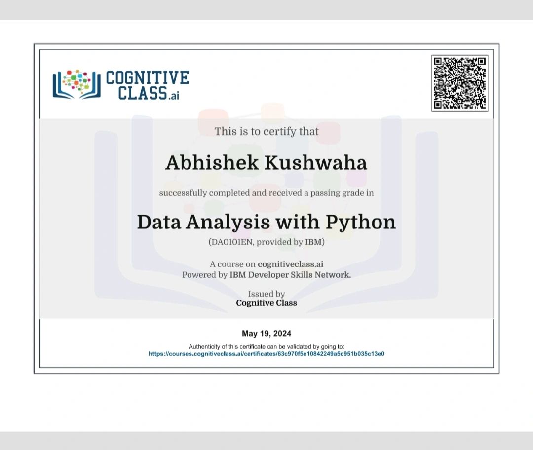 Abhishek kushwaha on LinkedIn: I have completed data analysis with ... Abhishek kushwaha on LinkedIn: I have completed data analysis with ...