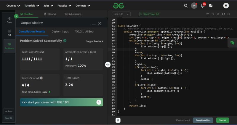 MOHAMMED AABEETH S on LinkedIn: #gfg160 #javaprogramming #geeksforgeeks ... MOHAMMED AABEETH S on LinkedIn: #gfg160 #javaprogramming #geeksforgeeks ...