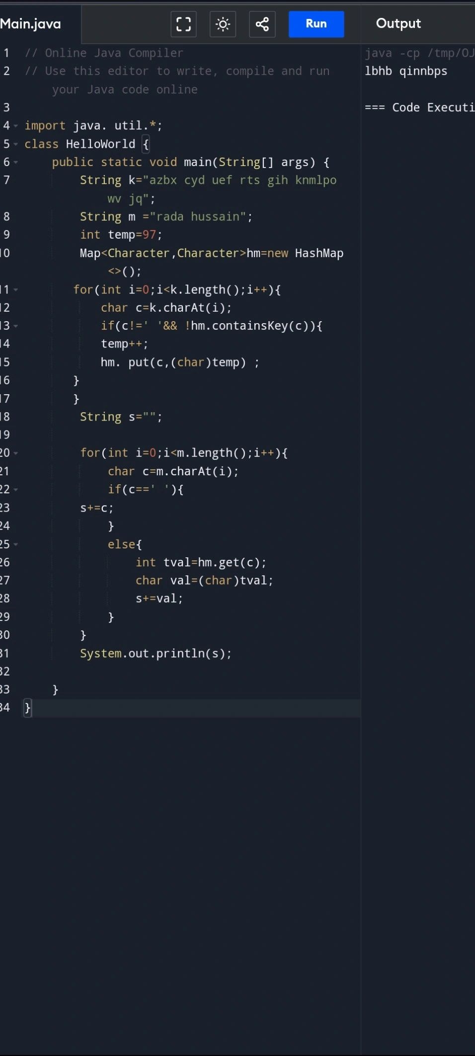 Java program to decode hidden messages | Shaik Hussain posted on the ... Java program to decode hidden messages | Shaik Hussain posted on the ...