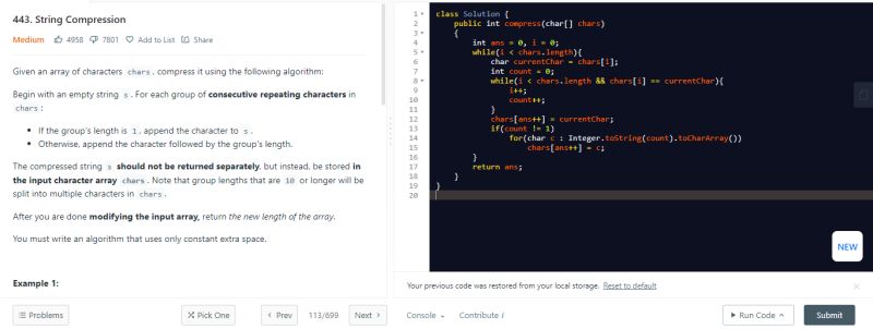 How to compress characters in chars | Anubha Chouhan posted on the ... How to compress characters in chars | Anubha Chouhan posted on the ...