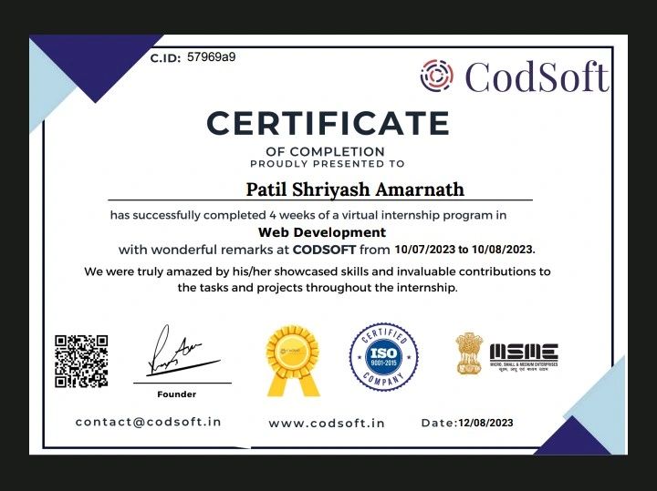 Shriyash Patil on LinkedIn: #connections #internship # ... Shriyash Patil on LinkedIn: #connections #internship # ...