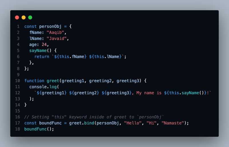 Aaqib Javaid on LinkedIn: `.bind()` in JS👇 The `.bind()` method in ... Aaqib Javaid on LinkedIn: `.bind()` in JS👇 The `.bind()` method in ...