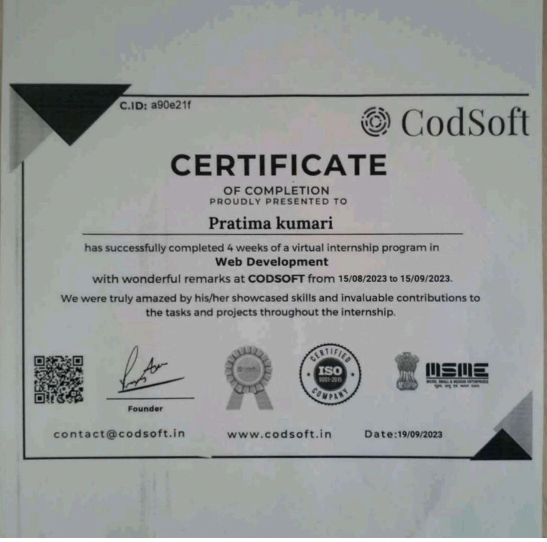 Pratima Kumari on LinkedIn: codesoft Pratima Kumari on LinkedIn: codesoft