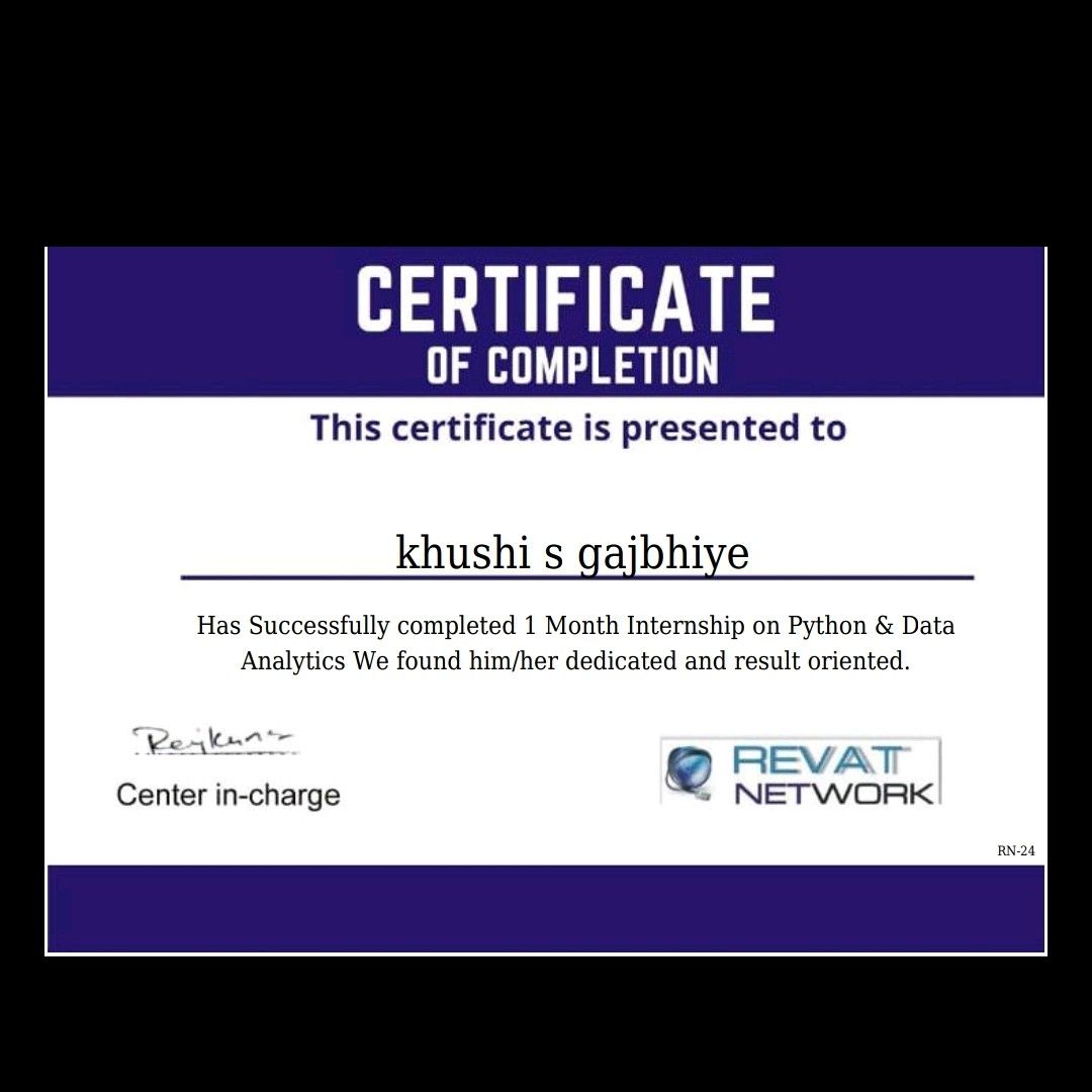 Khushi Gajbhiye on LinkedIn: #python #dataanalytics #share #thankyou Khushi Gajbhiye on LinkedIn: #python #dataanalytics #share #thankyou
