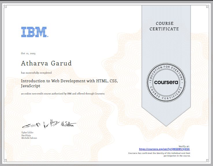 Atharva Garud on LinkedIn: #webdevelopment #html #css #javascript #ibm ... Atharva Garud on LinkedIn: #webdevelopment #html #css #javascript #ibm ...