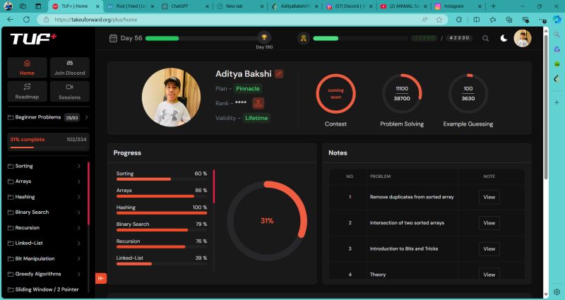 Aditya Bakshi on LinkedIn: #takeuforward #dsa #learningjourney # ... Aditya Bakshi on LinkedIn: #takeuforward #dsa #learningjourney # ...