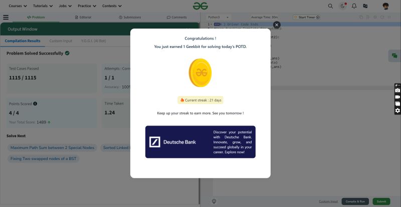 Jagdamba Tripathi on LinkedIn: #geekstreak2024 #deutschebank # ... Jagdamba Tripathi on LinkedIn: #geekstreak2024 #deutschebank # ...