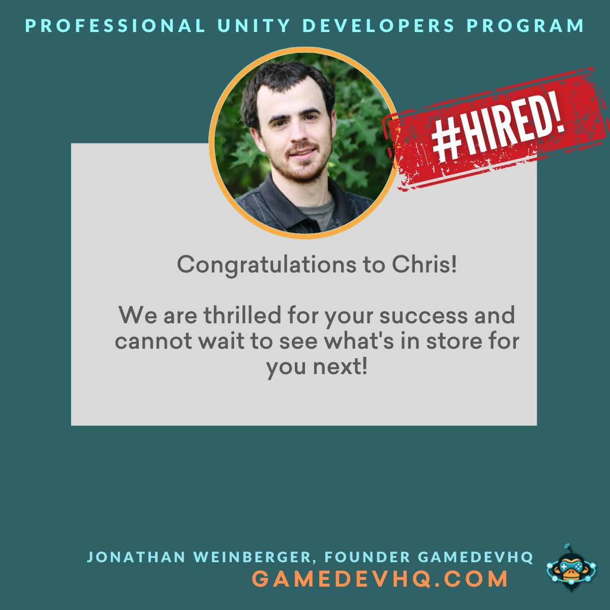 GameDevHQ on LinkedIn: #hired #gamedevhq #pudp GameDevHQ on LinkedIn: #hired #gamedevhq #pudp