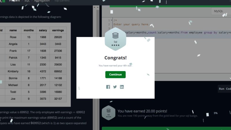 Layiq M on LinkedIn: #pythonfullstack #django #sql #hackerrank Layiq M on LinkedIn: #pythonfullstack #django #sql #hackerrank