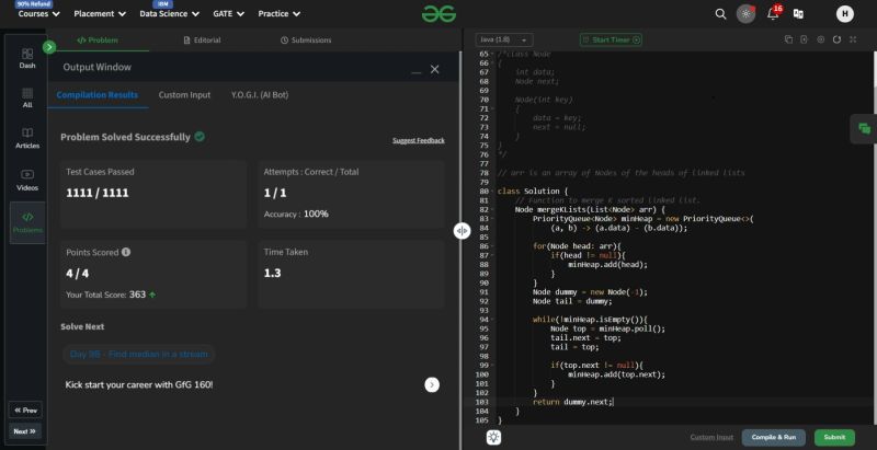 Harini K on LinkedIn: #gfg160 #day95 #dsa #priorityqueue #heap # ... Harini K on LinkedIn: #gfg160 #day95 #dsa #priorityqueue #heap # ...