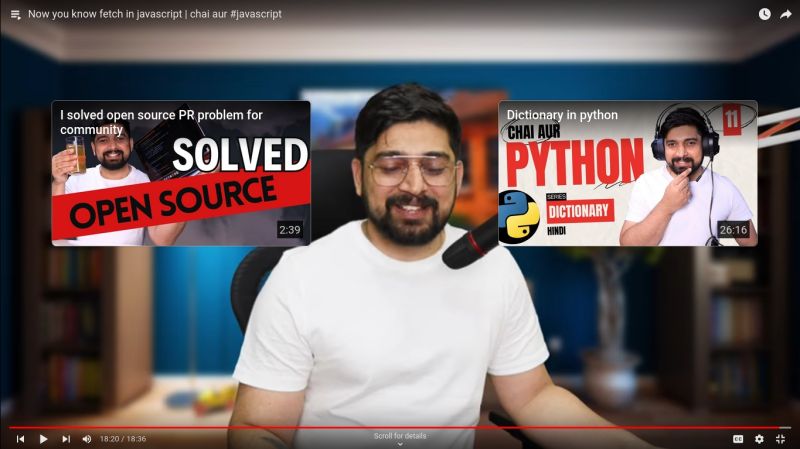 Watch chai aur javascript with Fav sir | Aryan Jain posted on the topic ... Watch chai aur javascript with Fav sir | Aryan Jain posted on the topic ...