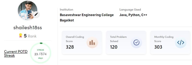 Shailesh Shettar on LinkedIn: #150daysofdsa #codeeveryday # ... Shailesh Shettar on LinkedIn: #150daysofdsa #codeeveryday # ...