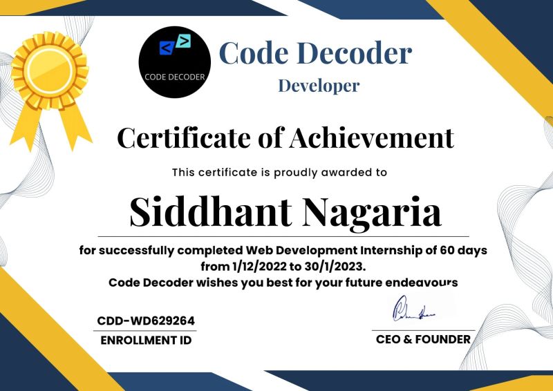 Siddhant Nagaria on LinkedIn: Achieved a Certificate of Appreciation ... Siddhant Nagaria on LinkedIn: Achieved a Certificate of Appreciation ...