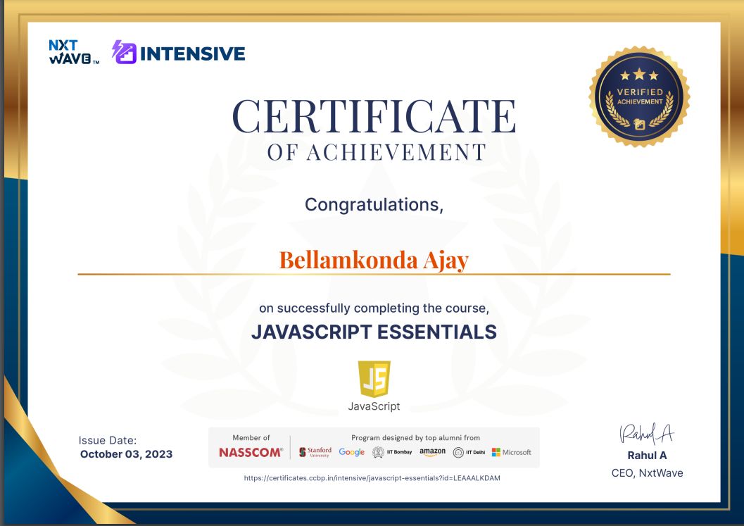 Ajay Bellamkonda on LinkedIn: #javascript Ajay Bellamkonda on LinkedIn: #javascript